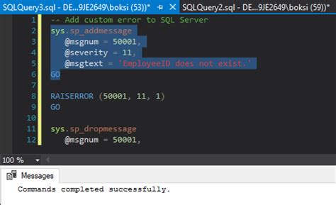 C Mo Poder Implementar El Manejo De Errores En Sql Server