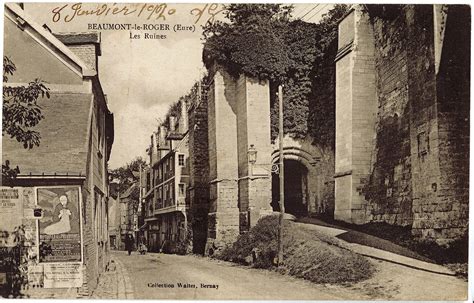 Photos Et Carte Postales Anciennes De Beaumont Le Roger Mairie De