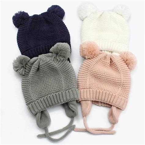 Gorro de invierno para niño y niña gorro de punto guantes cálidos de