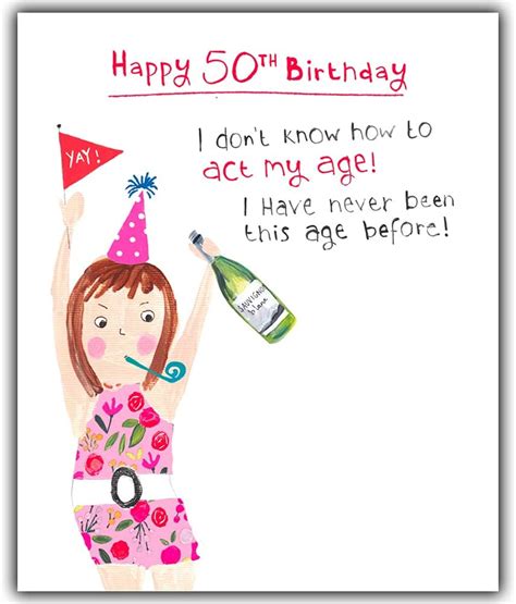 Th Birthday Card For Her Funny Th Birthday Day Card For Her Happy