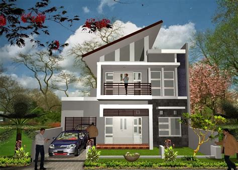 Denah Desain Rumah Minimalis Lantai Ukuran