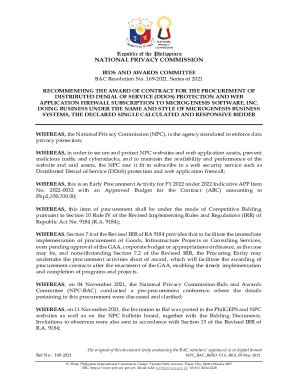 Fillable Online Procurement For The Supply Delivery Installation And