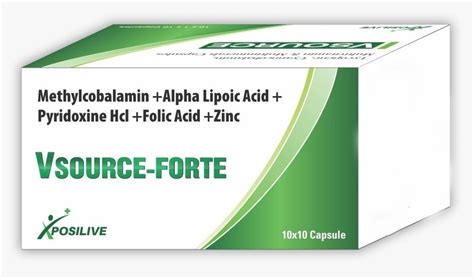 Methylcobalamin Alpha Lipoic Acid Pyridoxine Folic Acid Zinc Packaging