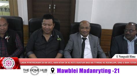 LADA PYNTREIKAM ÏA KA UCC KAN KTAH ÏA KI RITI DUSTUR BAD KA TYNRAI KI
