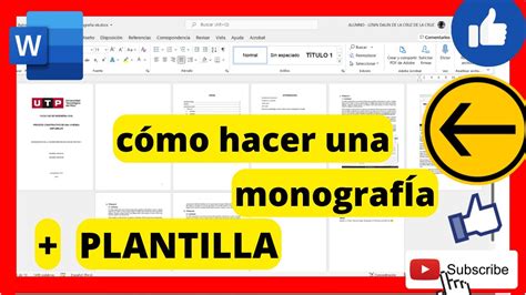 Como Se Hace Una Monografia Como Hacer Una Monografia En Word