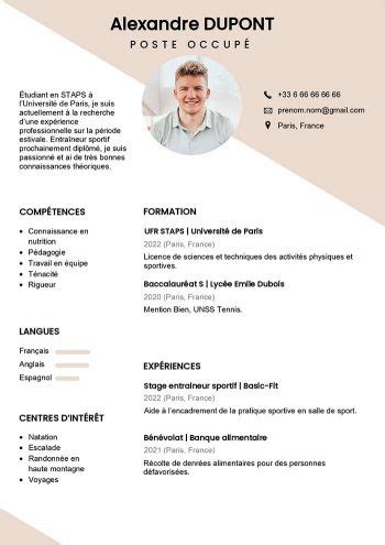 Comment faire un CV Sans Expérience en 2024 Exemple