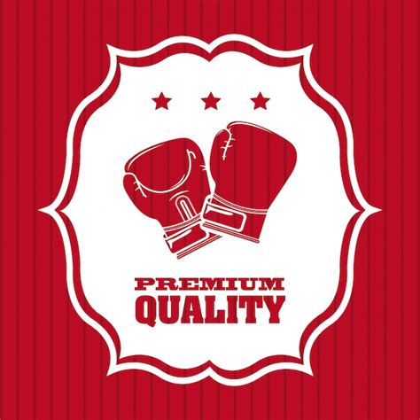 Boxing Premium Qualit T Logo Grafikdesign Kostenlose Vektor