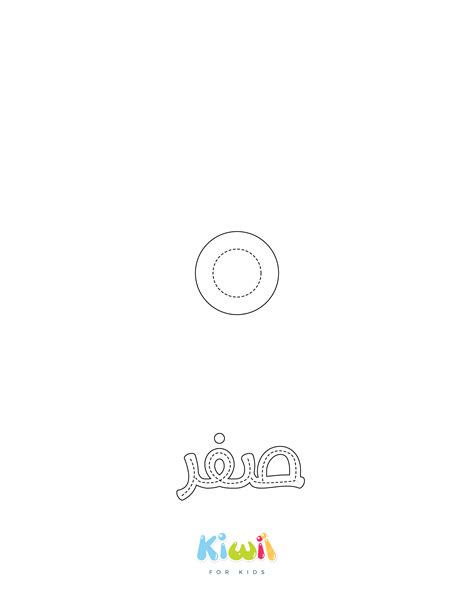 Coloring Arabic Numbers Worksheets Kiwii