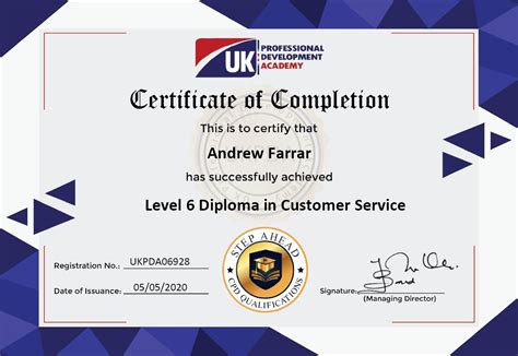 Level 6 Diploma In Customer Service Professional Development