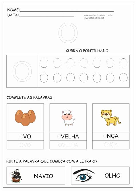Atividades Vogais Ano Mestre Do Saber