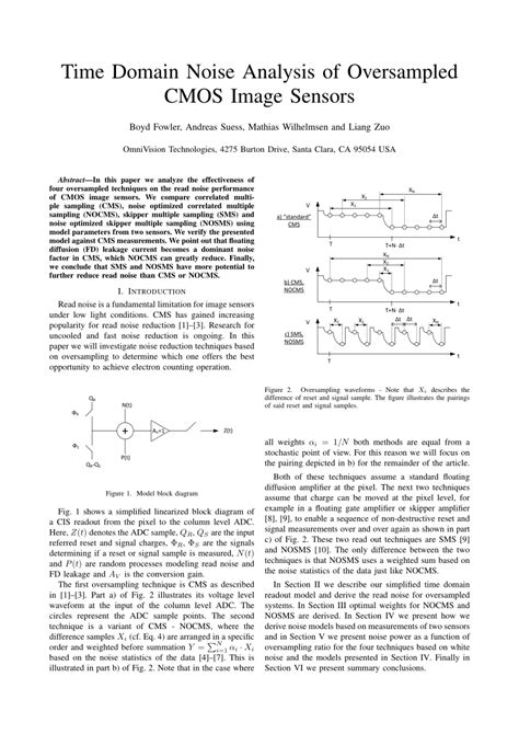 pdf time domain noise analysis of oversampled cmos image sensors