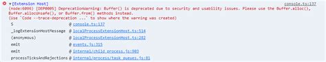 Node Dep Deprecationwarning Buffer Is Deprecated Due