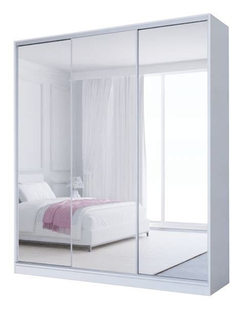SZAFA PRZESUWNA 250 x 250 3D LUSTRO P BIAŁA SZAFA 250W 3D 3xL BIAŁA