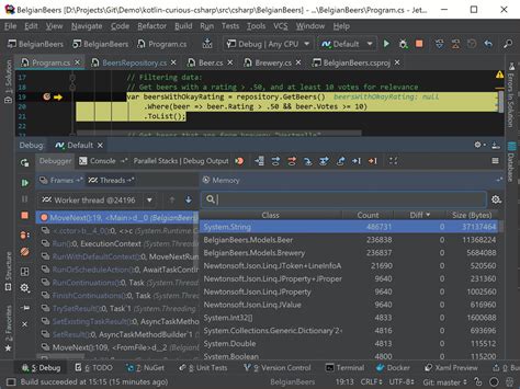 Explore NET Memory While Debugging JetBrains Rider Documentation