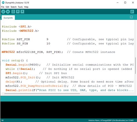 rfid rc522 arduino basic code tutorial