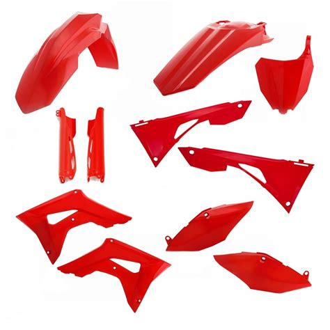 Acerbis Plastik Kit Full Kit Honda CRF 250 18 21 CRF 450 17 20 Rot