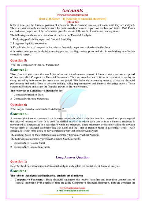 Ncert Solutions For Class Accountancy Part Chapter For
