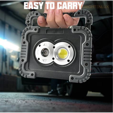 Super Bright LED Work Light With Adjustable Stand 4 Modes Brightenlux