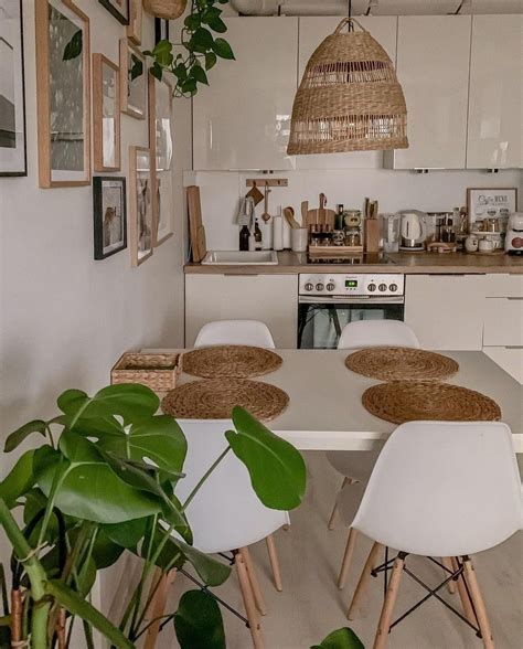 Интерьер кухни Living room dining room combo Modern tropical kitchen