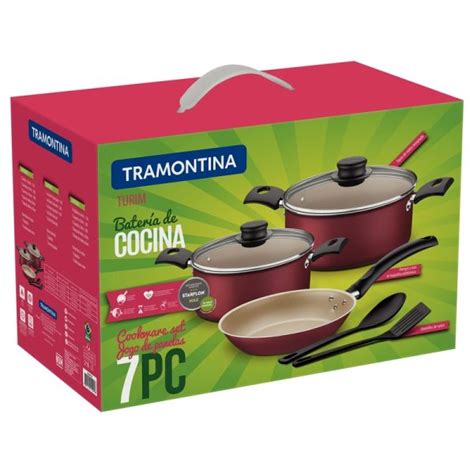 TUPI S A JUEGO DE OLLAS TRAMONTINA 7PZAS TURIM BORDO T20298C 779