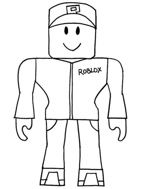 Dibujos De Un Personaje De Roblox Para Colorear Para Colorear Pintar E