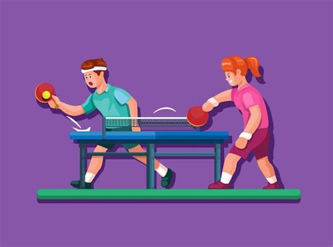 Tenis de mesa también conocido como deporte de ping pong con atleta