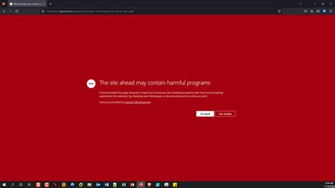 The Site Ahead May Contain Harmful Programs DEVelopers HUT