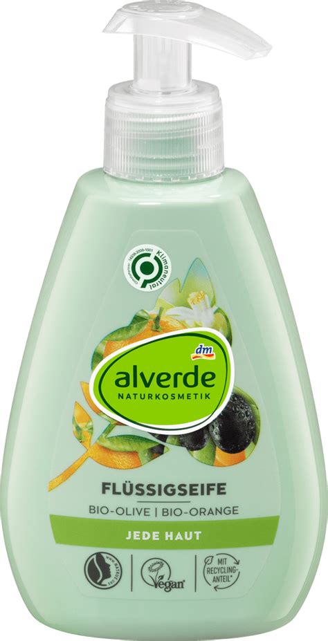 alverde NATURKOSMETIK Mydło w płynie bio oliwki i bio pomarańcza 300