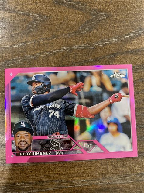 ELOY JIMENEZ 2023 Topps Chrome 34 PINK REFRACTOR White Sox EBay
