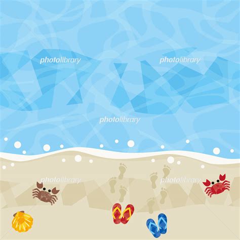 空と砂浜と海の背景イラスト イラスト素材 7090025 フォトライブラリー photolibrary