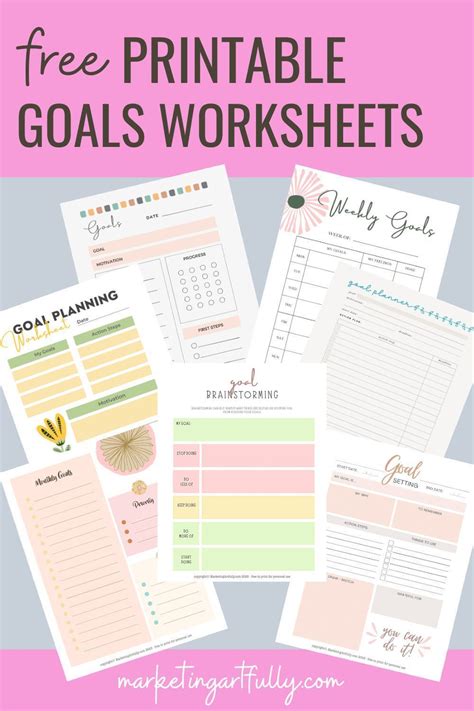 7 Free Printable Goal Setting Worksheets Artofit