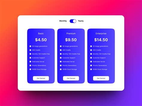 Pricing UI Design Figma