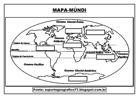 Mapa Mundi Para Colorir Continentes LIBRAIN