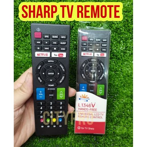 Hotrm L Sharp Led Lcd Tv Remote Control Free Aaabattery Shopee