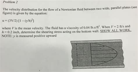 solved the velocity distribution for the flow of a newtonian