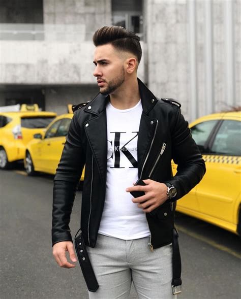 Leather Jacket Outfit Men Brown Leather Jacket Men Lambskin Leather