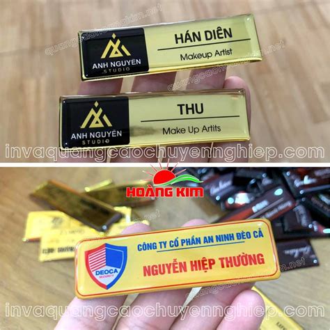 LÀM BẢNG TÊN THẺ TÊN CÀI ÁO NHÂN VIÊN CỰC ĐẸP RẺ