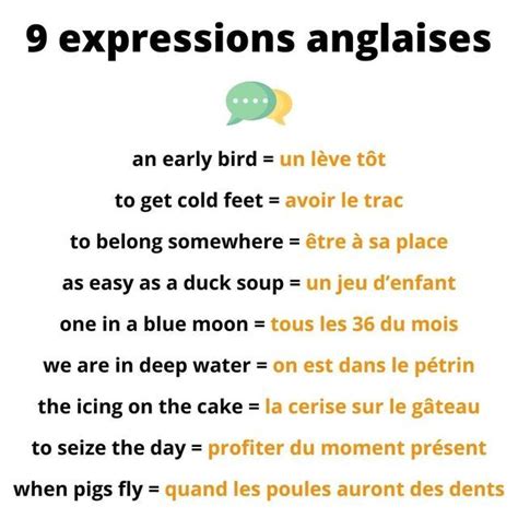 PAUL APPRENDRE LANGLAIS on Instagram 9 expressions anglaises à