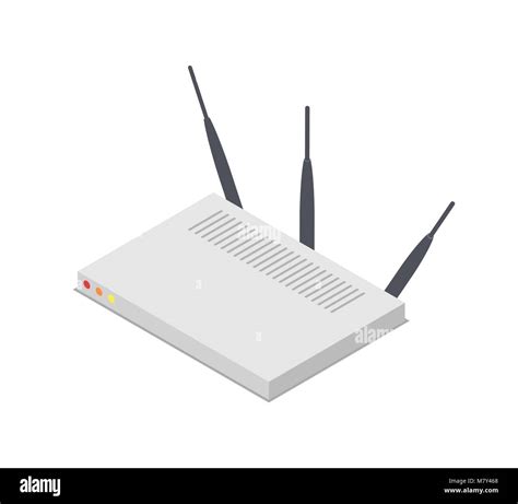 Wifi Router Isometric 3D Icon Stock Vector Image Art Alamy