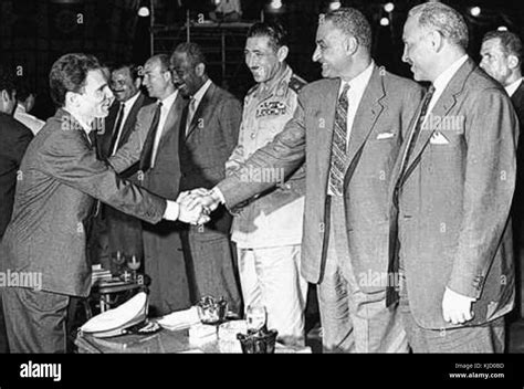 Gamal Abdel Nasser Black And White Stock Photos Images Alamy