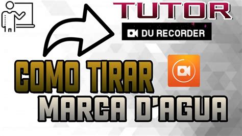 SAIUU Como tirar marca d água do Gravador de tela Du recorder