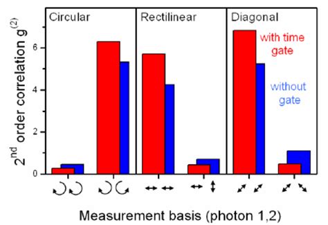 Zero Delay Co And Cross Polarised Second Order Correlation