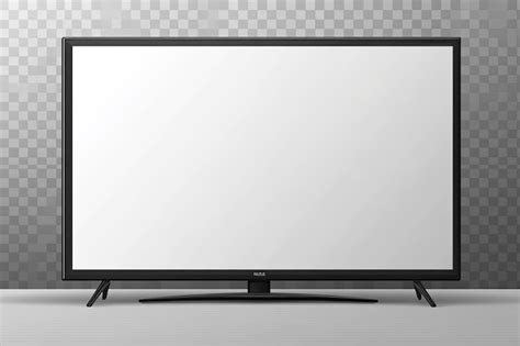 Moderna Pantalla De TV Inteligente Realista Mockup De Pantalla LED