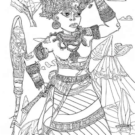 Descubra A Mitologia Africana Desenhos Para Imprimir E Colorir