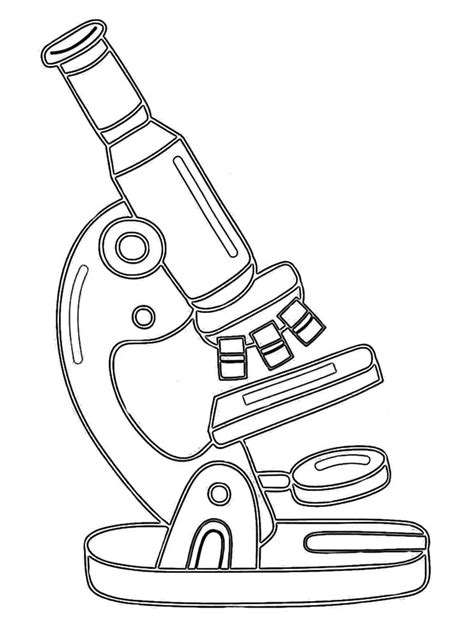 Desenhos de Microscópio para Colorir Pintar e Imprimir ColorirOnline