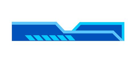 Footer Geometric For Letterhead Abstract Geometric Vector Art