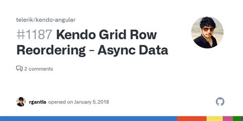 kendo grid row reordering async data · issue 1187 · telerik kendo angular · github
