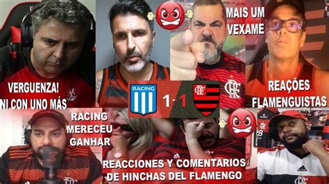REAÇOES E COMENTARIOS DOS FLAMENGUISTAS AO RACING 1X1 FLAMENGO