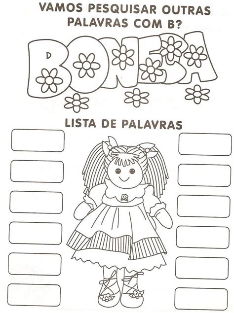 Blog Professor Zezinho Atividades De Alfabetiza O A Letra B