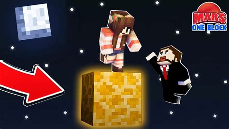 MINECRAFT SURVIVAL ONE BLOCK TAPI PLANET MARS YouTube